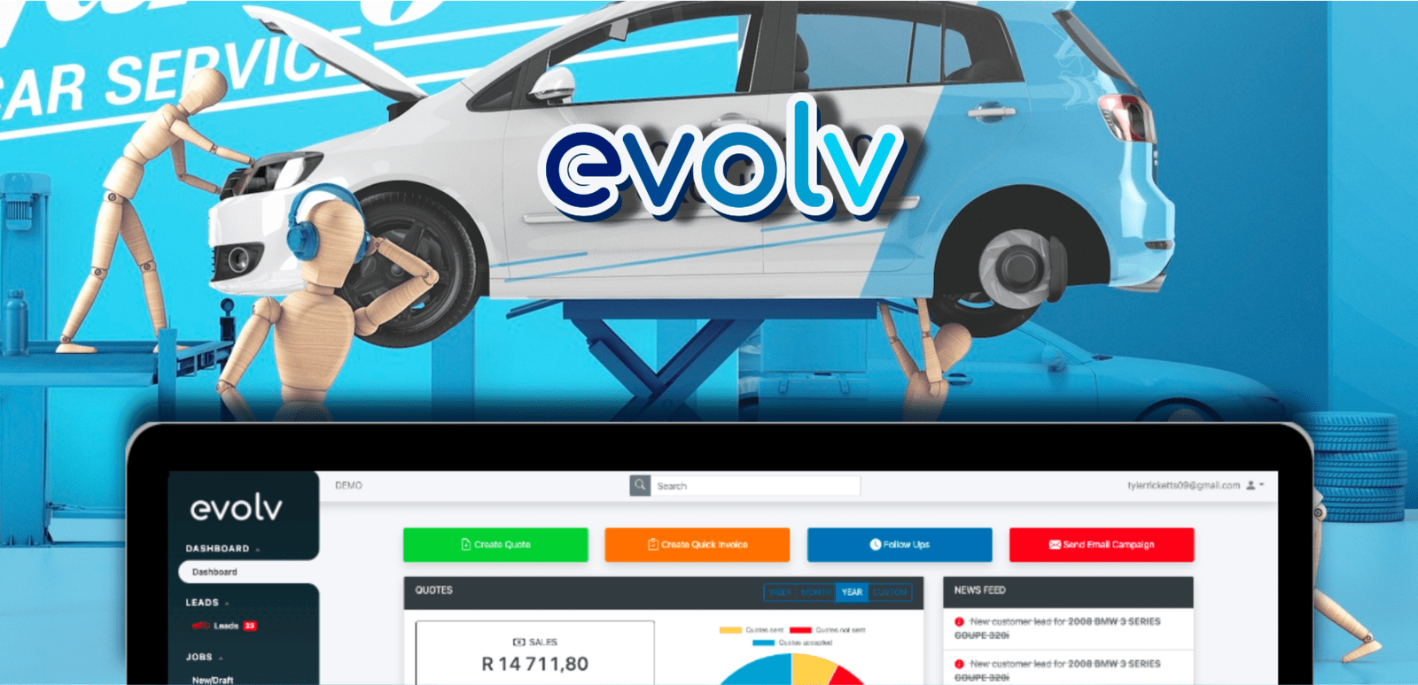 Evolv Workshop Management System Contact | Streamlined Auto Repair ...